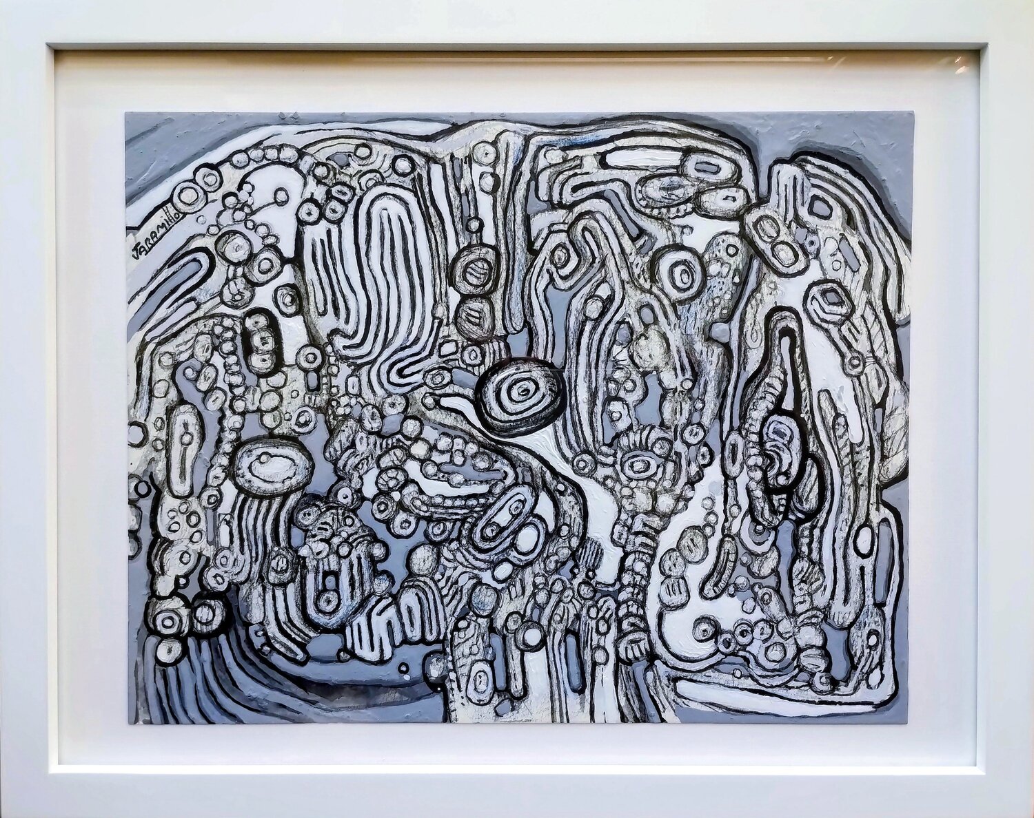 Alexandria by Fernando Jaramillo (2026) : Painting Acrylic, Pencil on ...