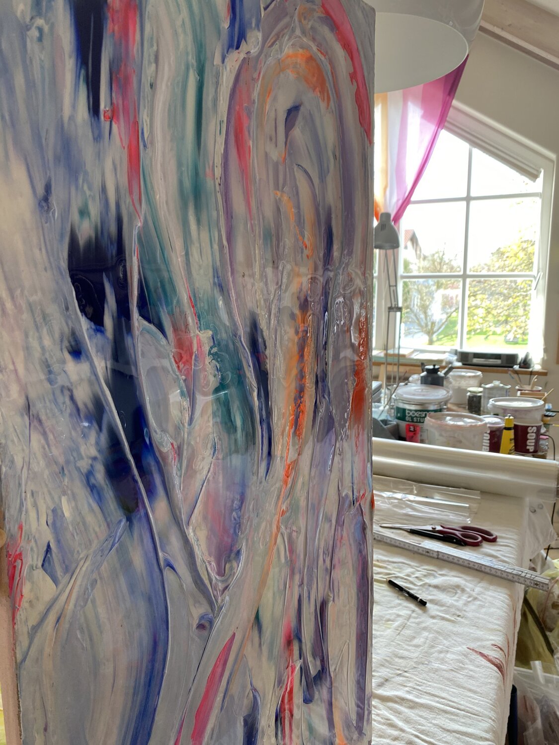 Waterworld_Minato Kaigan by Yo Franklin (2022) : Painting Acrylic, Oil ...