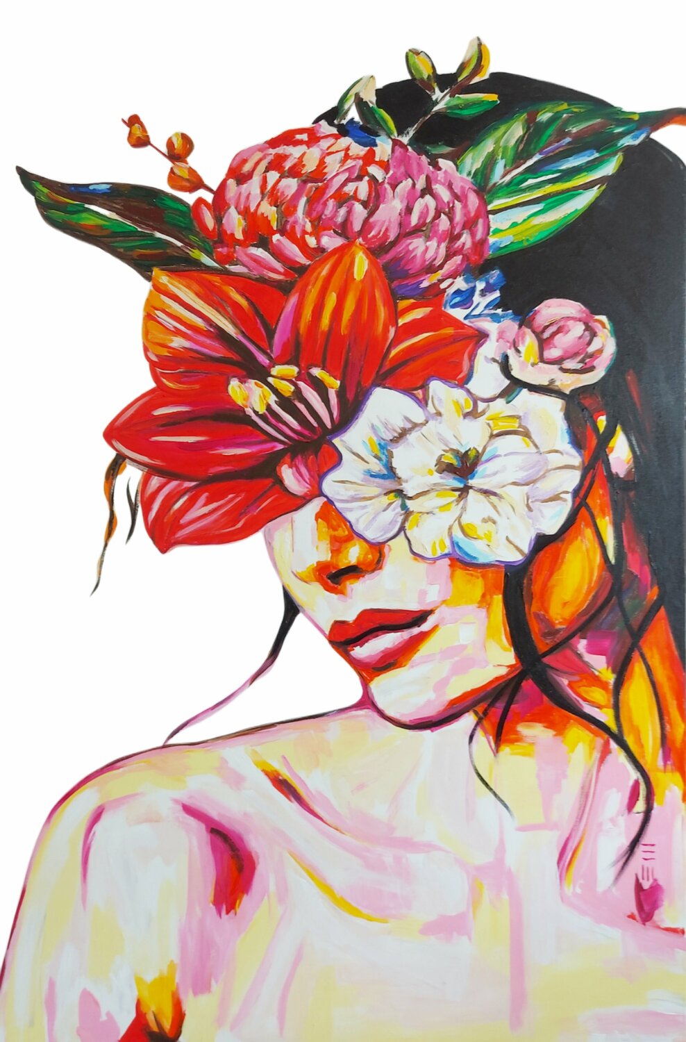 FLORA DEA DELLA PRIMAVERA by Elisabetta Maistrello (2022) : Painting ...