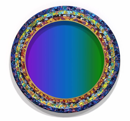 Into and Out of the Blue by Jack Reilly (2022) : Painting Acrylic on Canvas - SINGULART