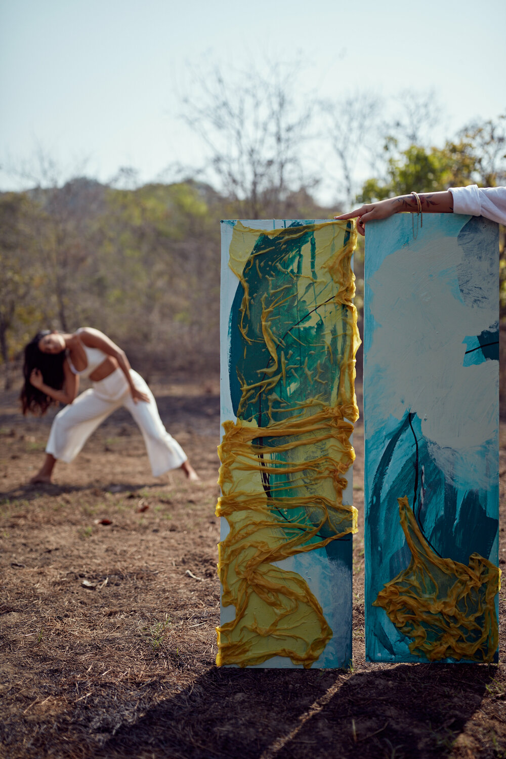 Made in Goa by oona dmello (2020) : Textile Cotton on Wood - SINGULART