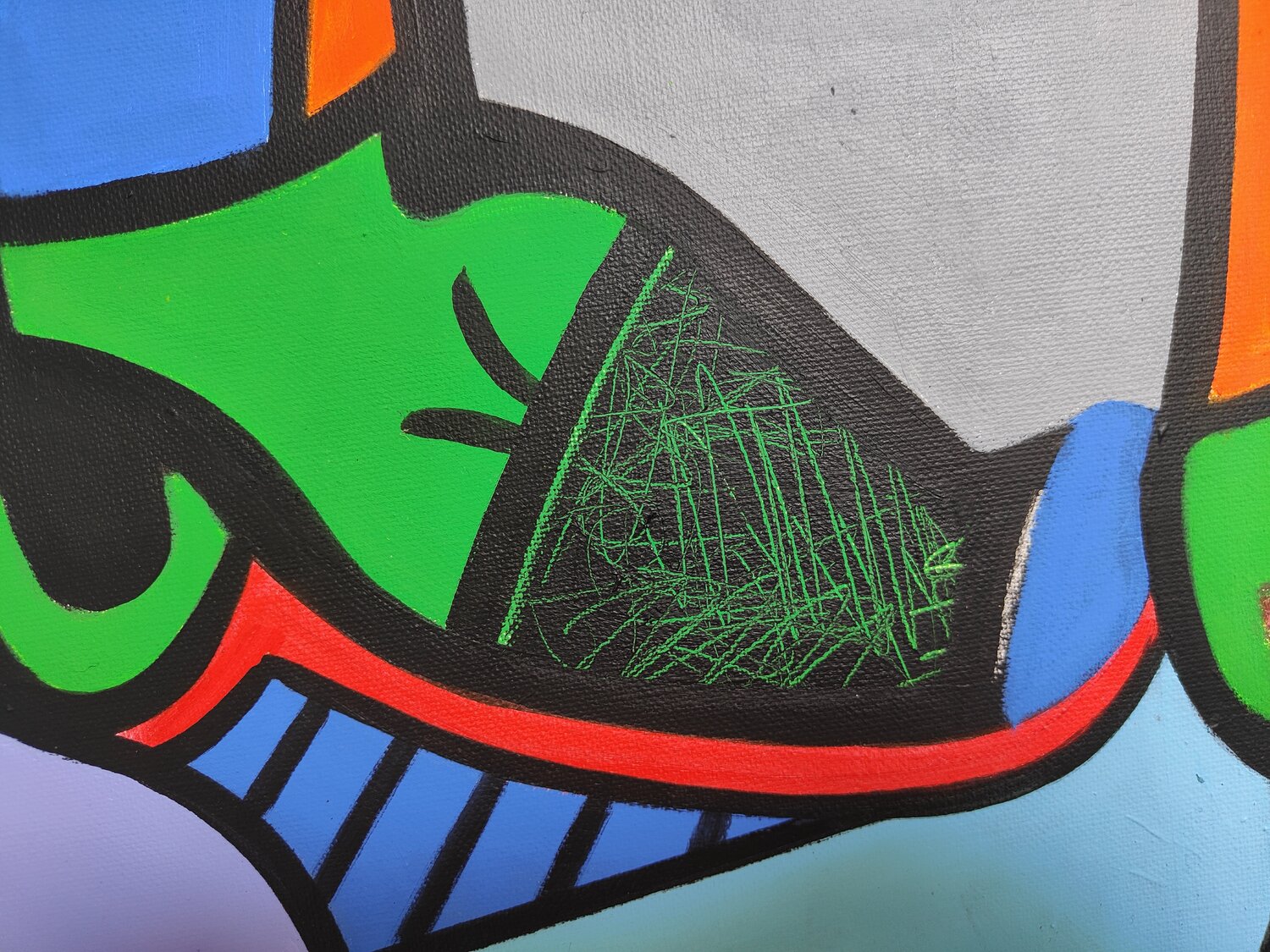 le peintre, muse et son chat by Zafi (2023) : Painting Acrylic on ...