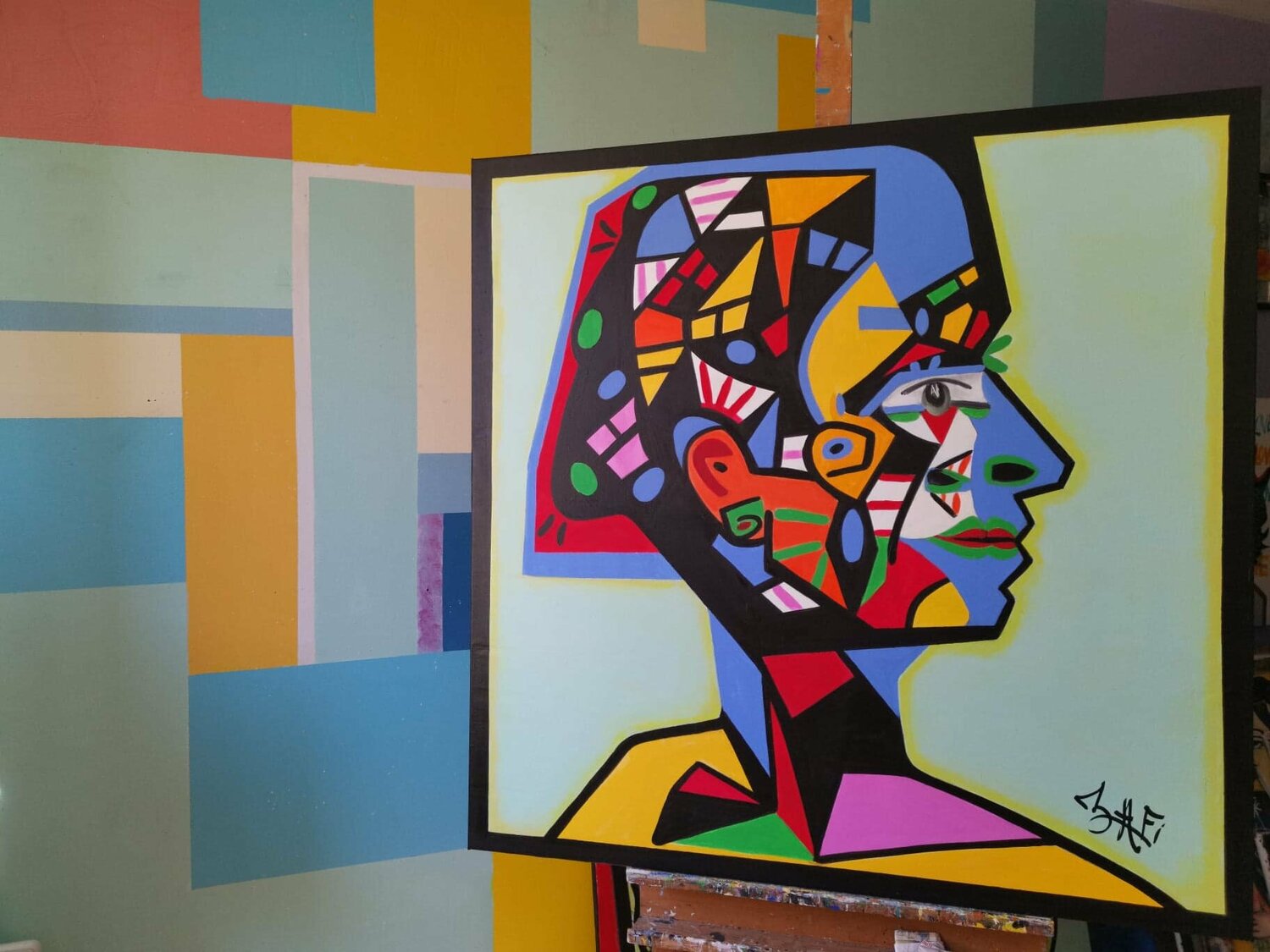 De profil by Zafi (2019) : Painting Acrylic on Canvas - Singulart