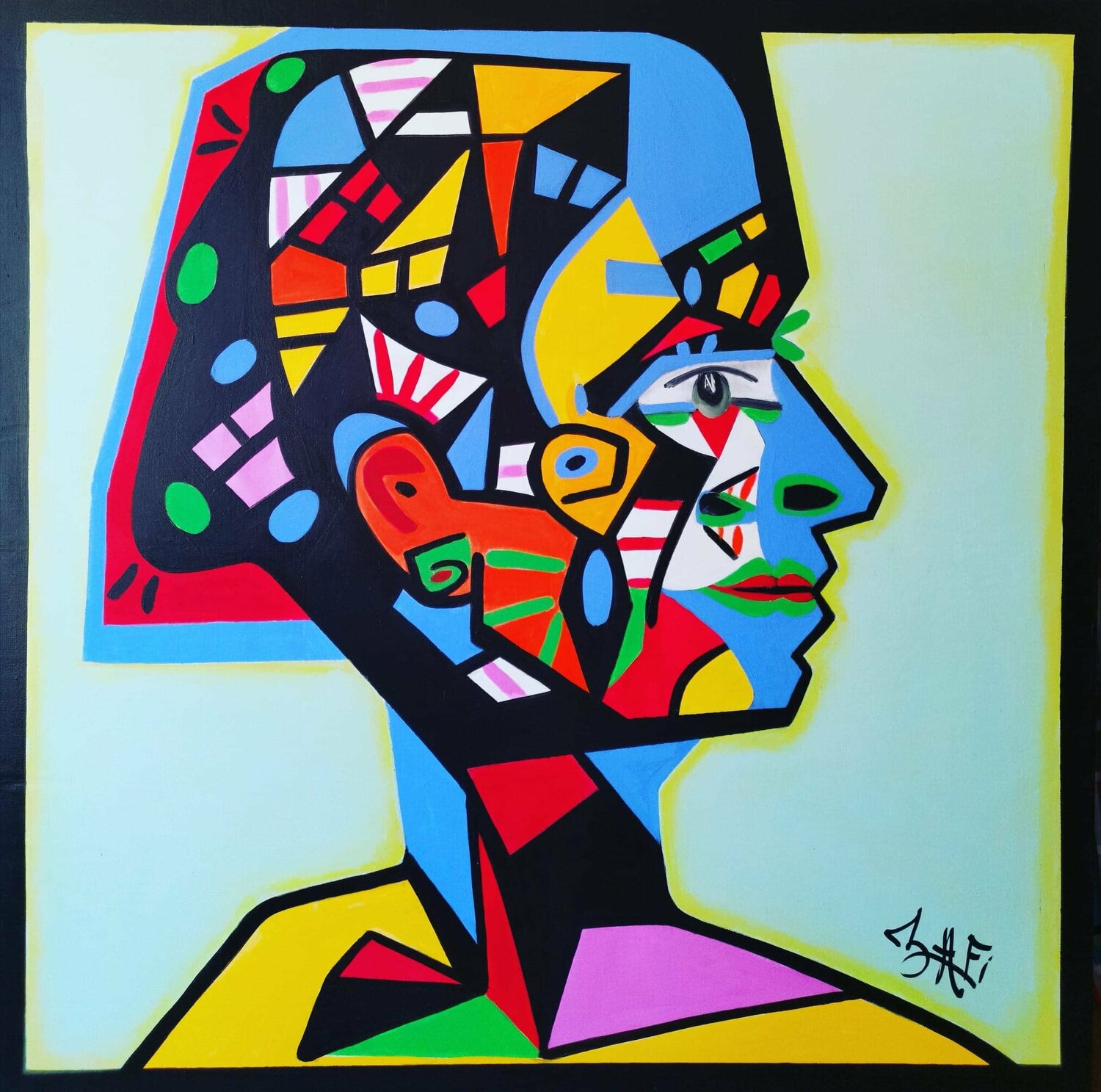 De profil by Zafi (2019) : Painting Acrylic on Canvas - Singulart
