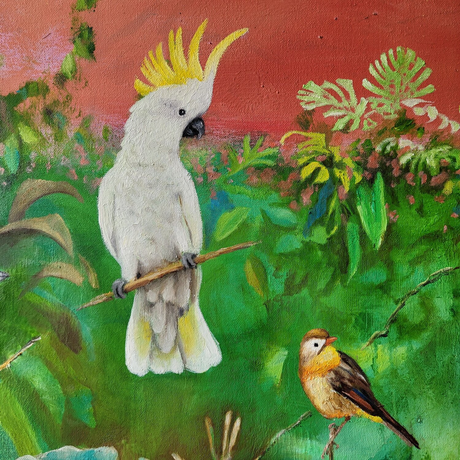 Sunset In The Jungle by Lisa Braun (2023) : Painting Oil on Canvas ...