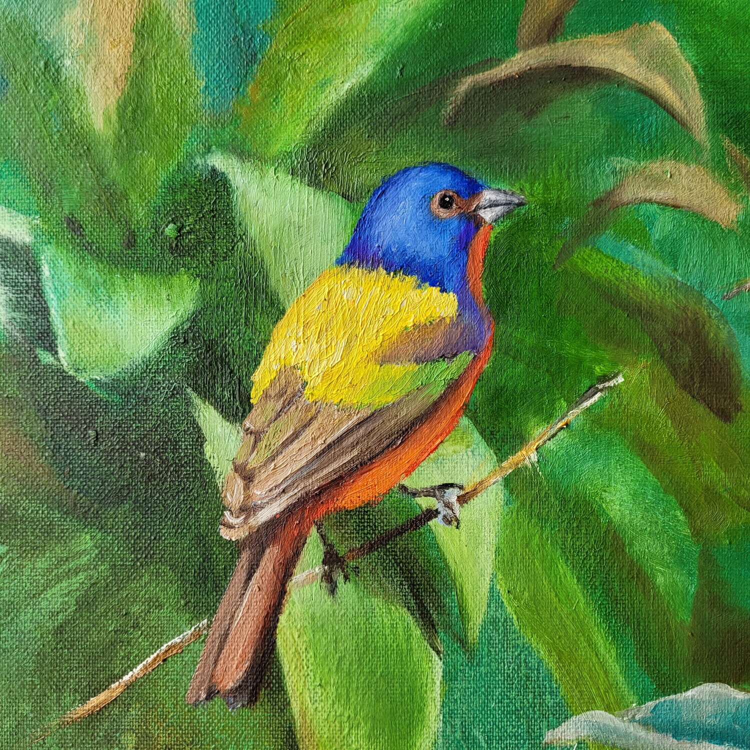 Sunset In The Jungle by Lisa Braun (2023) : Painting Oil on Canvas ...