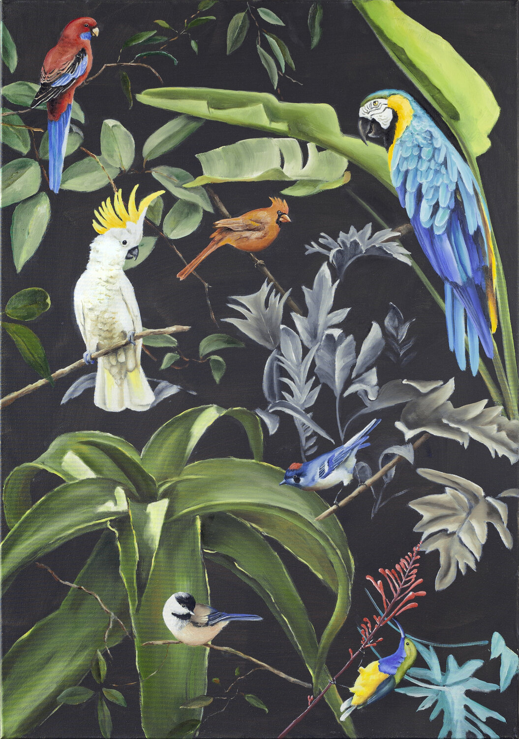 Exotic Elegance by Lisa Braun (2024) : Painting Oil on Canvas - Singulart