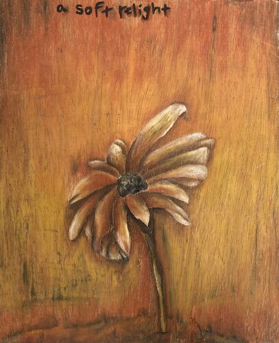Orange Neck by Amanda Flowers (2020) : Work on Paper Oil Pastel on ...