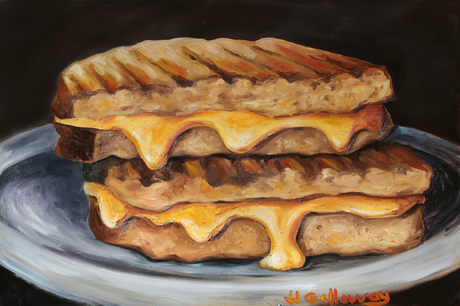 Grilled Cheese Sandwich Drawing