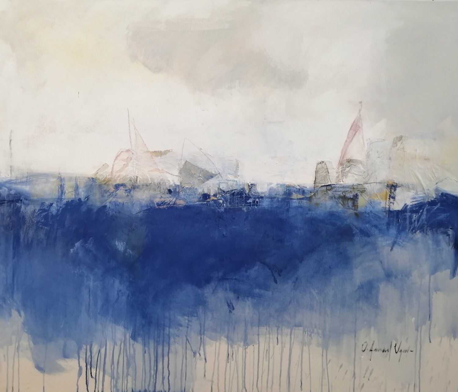 Mis tormentas by Olga Armand Ugon (2019) : Painting Acrylic, Chalk on ...