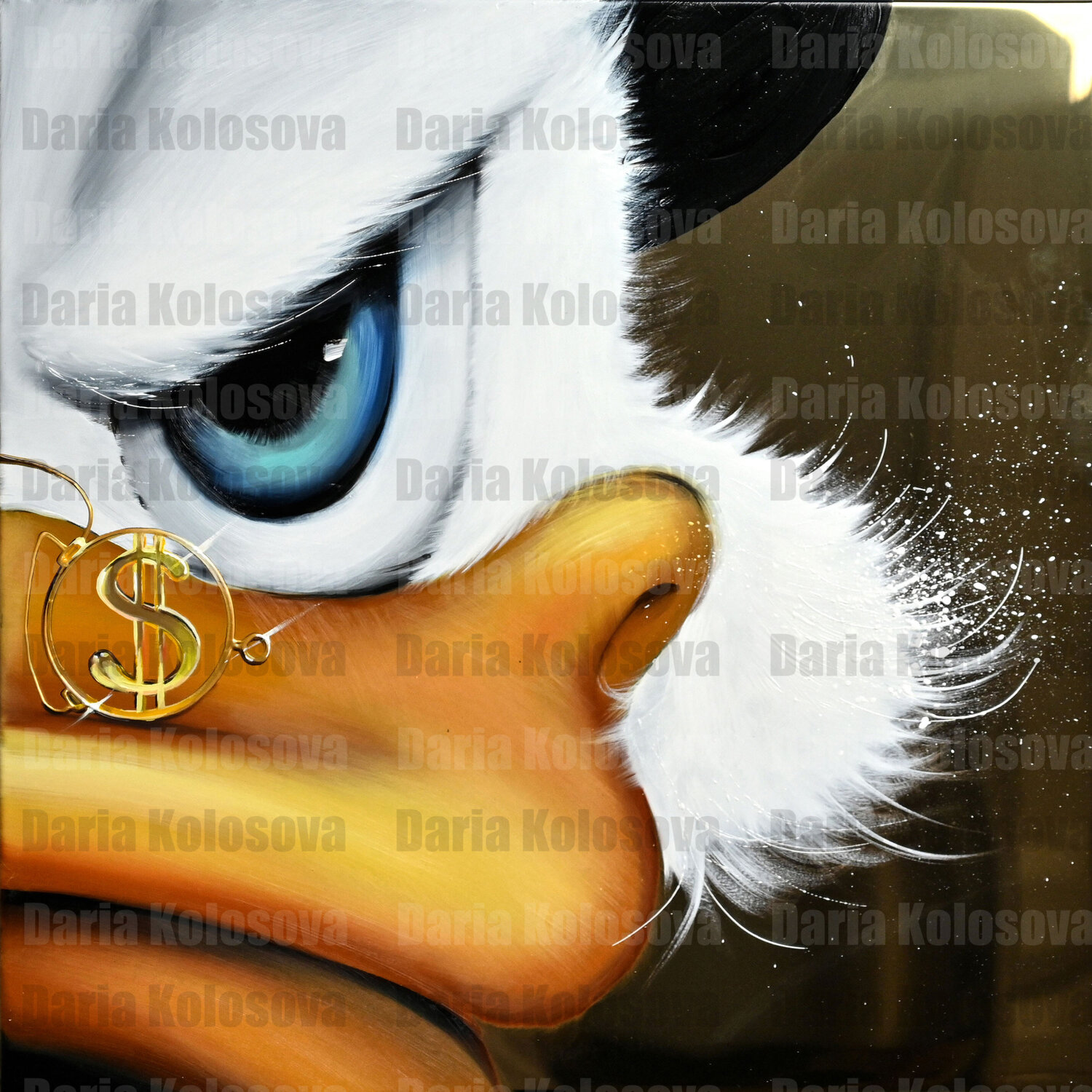 Duck on GOLD (Maldives edition) by Daria Kolosova (2022) : Painting Oil ...