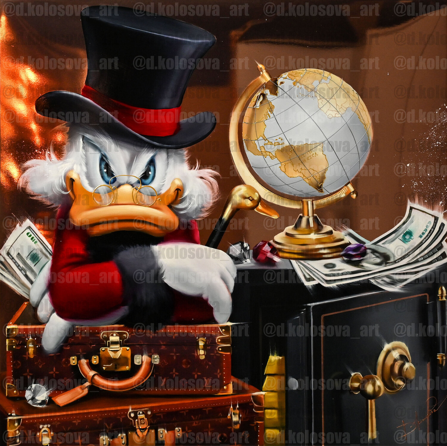 Traveler de Daria Kolosova (2023): Pintura Óleo en Metal - Singulart