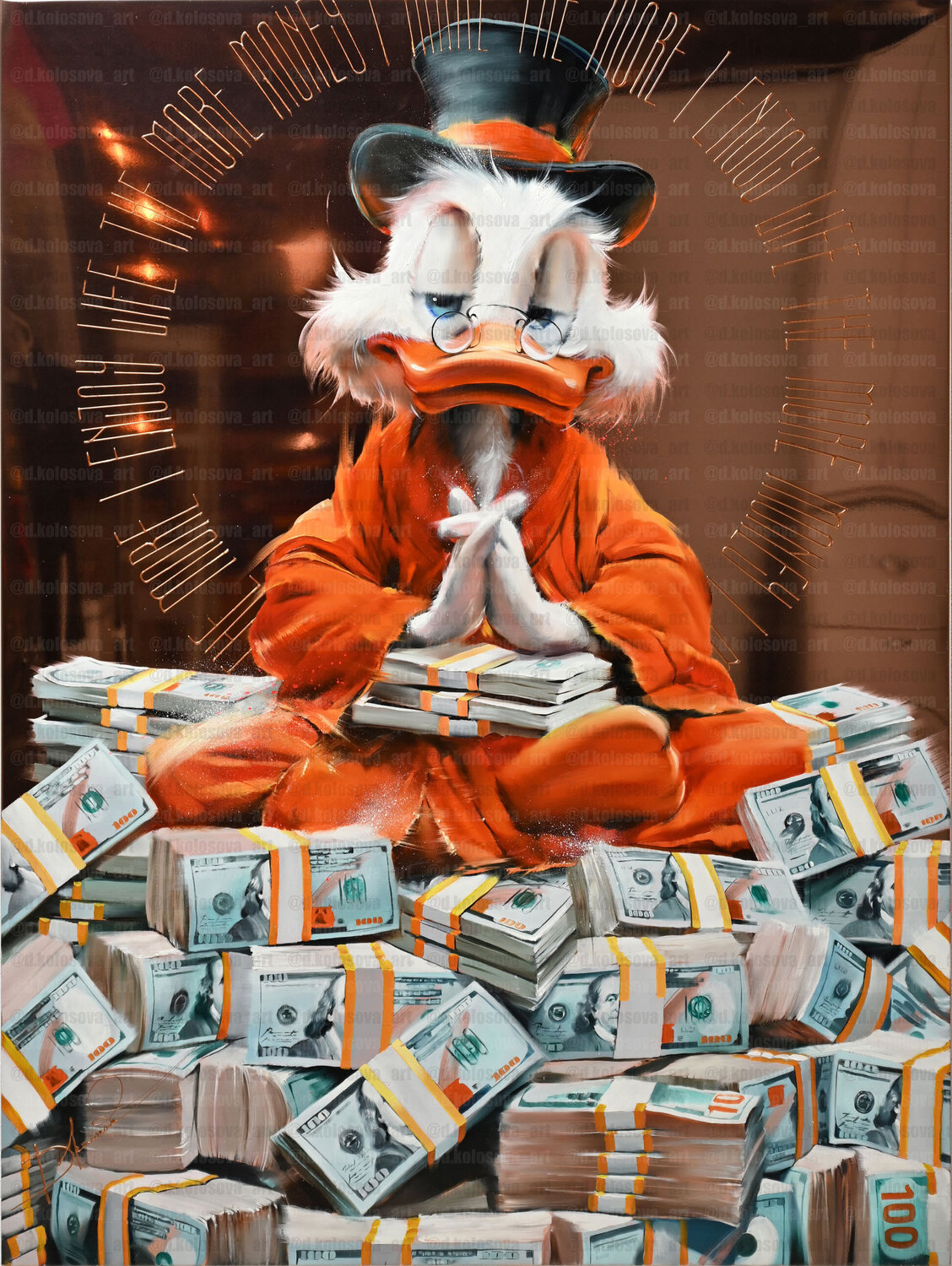 Duck Monk new de Daria Kolosova (2024) : Peinture Huile sur Métal ...