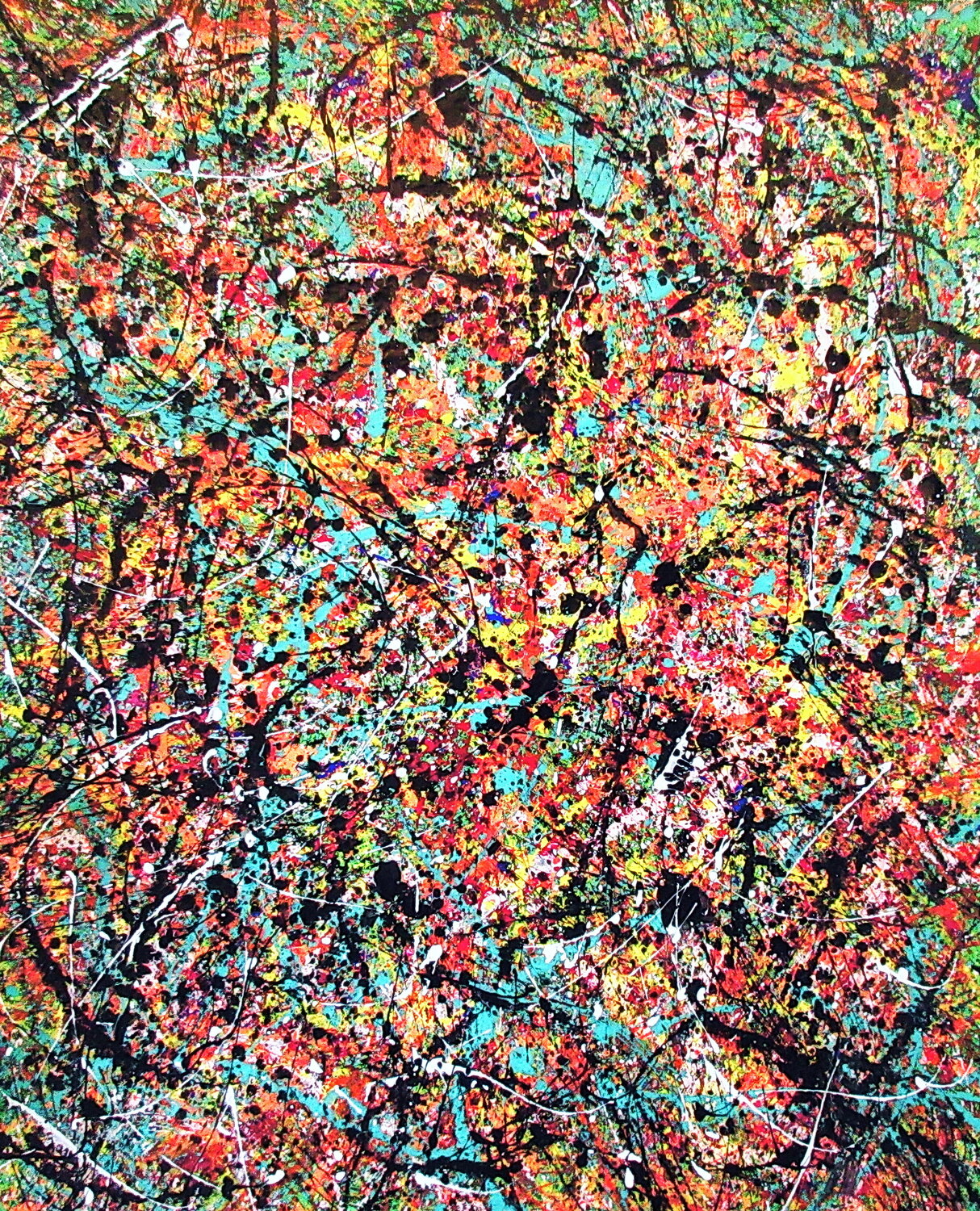 VIVID SYDNEY, Pollock inspired, framed de Tomaz Gorjanc (2023): Pintura ...
