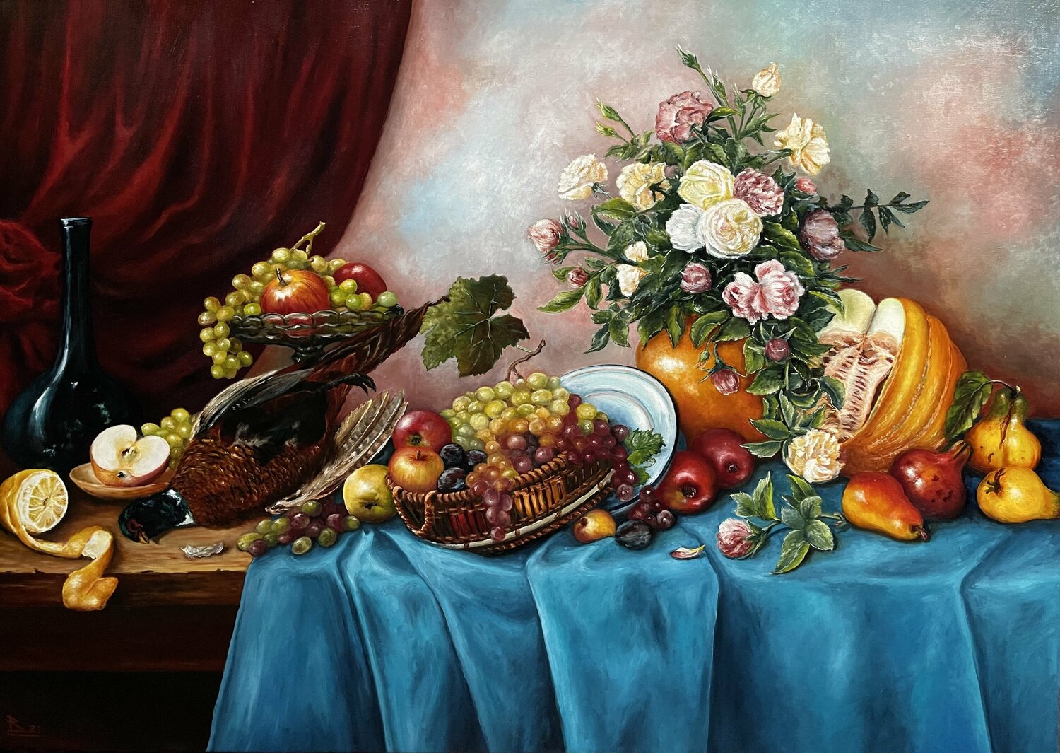 French still life by Oleg Baulin (2021) : Painting Oil on Canvas ...
