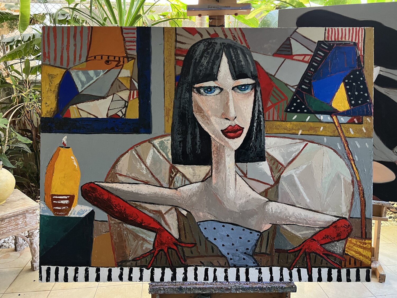 Piano player by Ta Byrne (2023) : Painting Oil on Canvas - SINGULART