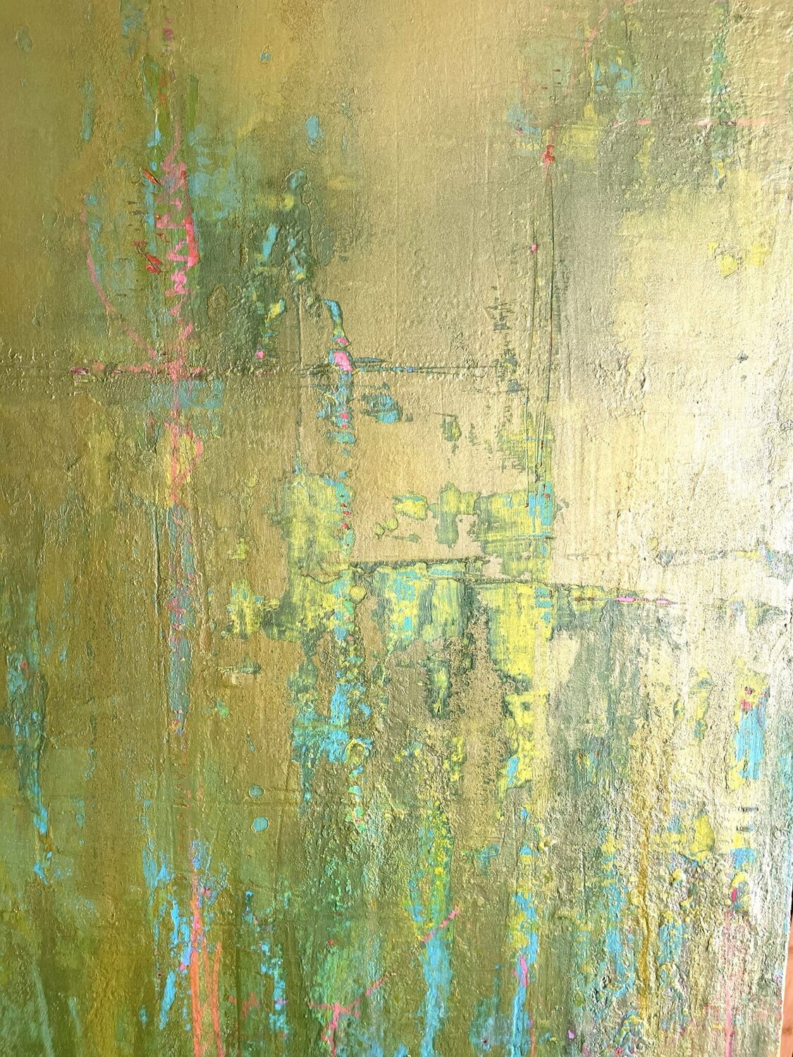 The Fractures Let the Light Enter You by Susan Handau (2022) : Painting ...