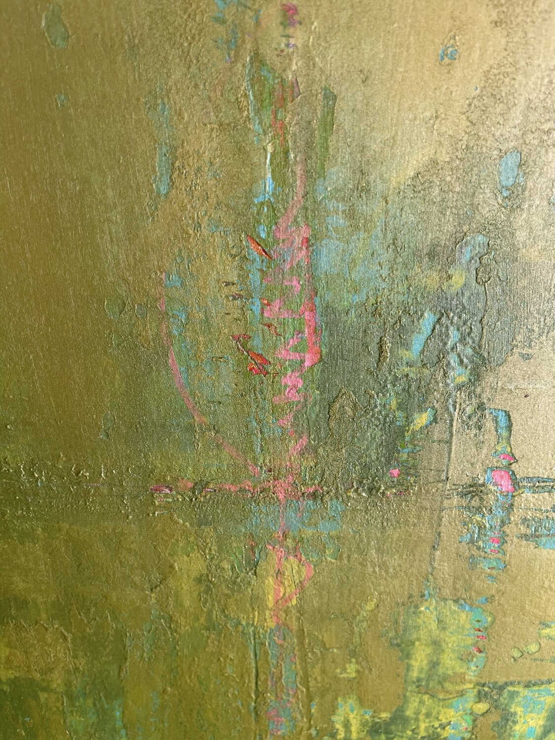 The Fractures Let the Light Enter You by Susan Handau (2022) : Painting ...