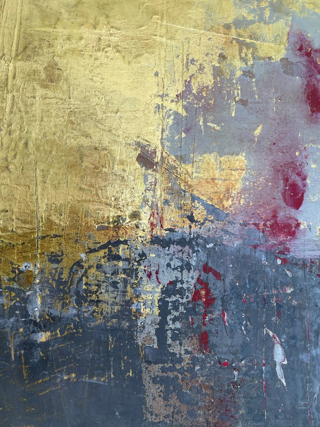 Golden From Within by Susan Handau (2022) : Painting Acrylic, Graphite ...