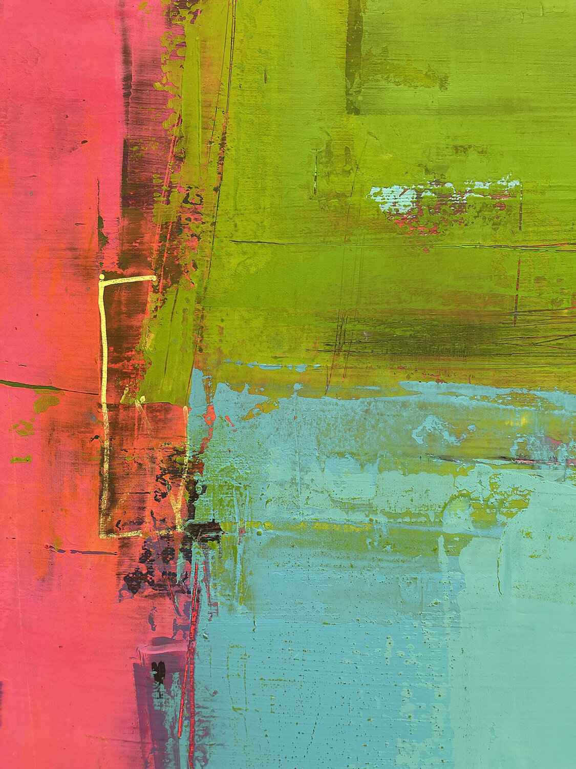 Balancing of Hues by Susan Handau (2023) : Painting Acrylic, Pen on ...