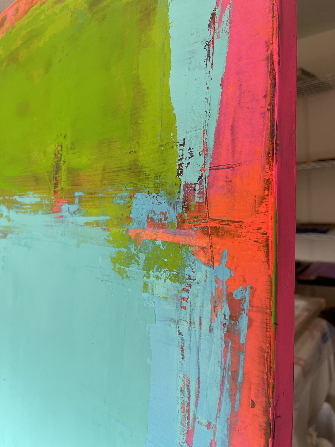 Balancing of Hues by Susan Handau (2023) : Painting Acrylic, Pen on ...