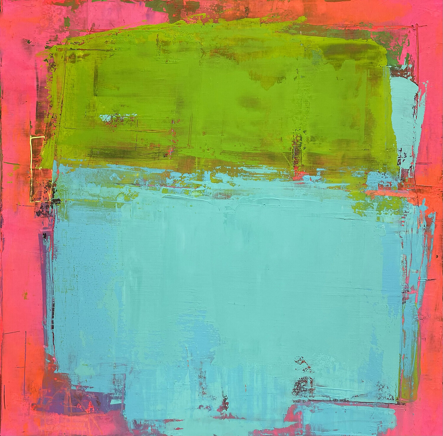 Balancing of Hues by Susan Handau (2023) : Painting Acrylic, Pen on ...