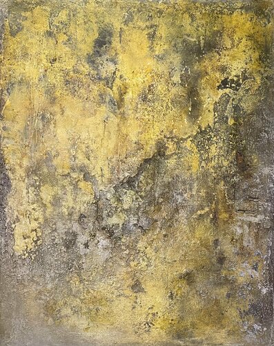 Pale Blue and Olive Blocks by Susan Handau (2021) : Painting Acrylic ...