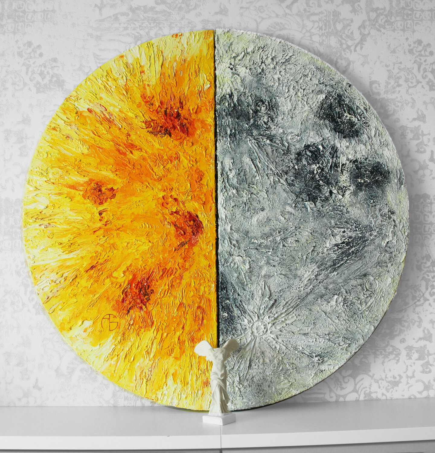 Half Sun Half Moon Drawings