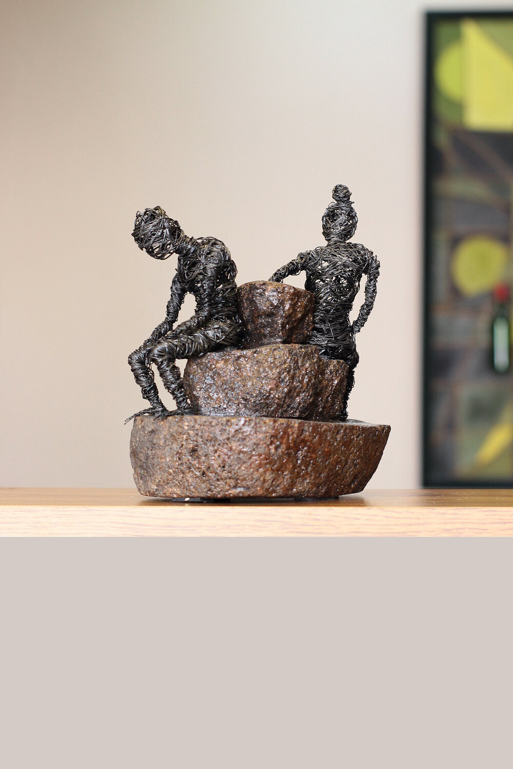 Silent Strife 19x18x13cm 2.8kg Iron,Basalt 2023 by Karen Axikyan (2023 ...