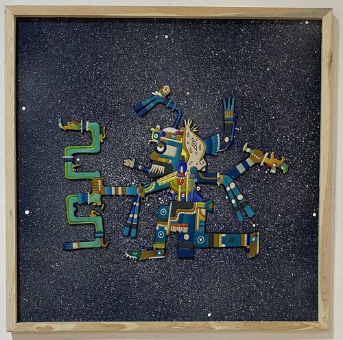 Tlaloc-Lluvias del alma by Alfredo Diaz (2022) : Painting Oil on Wood ...