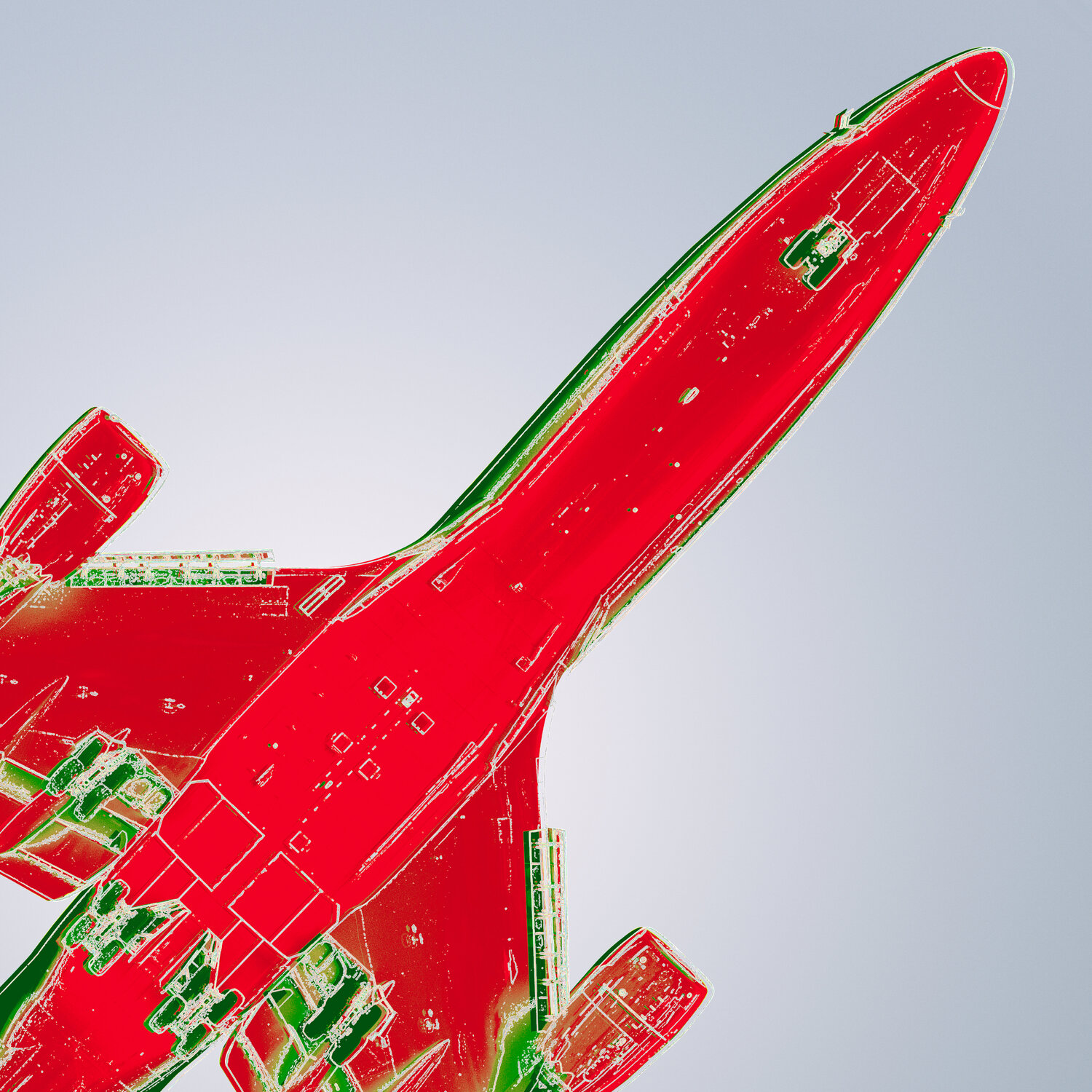 B747/8 rosso de Thomas Eigel (2023) : Photographie Digital sur Papier ...