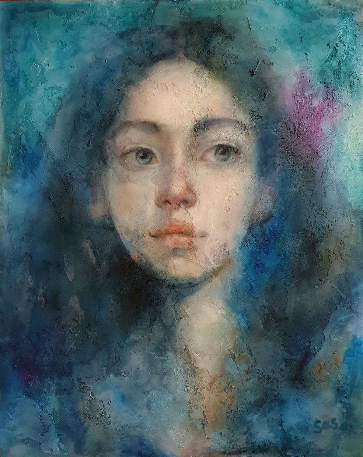 Little Angel by Liubou Sas (2021) : Painting Acrylic on Wood - Singulart