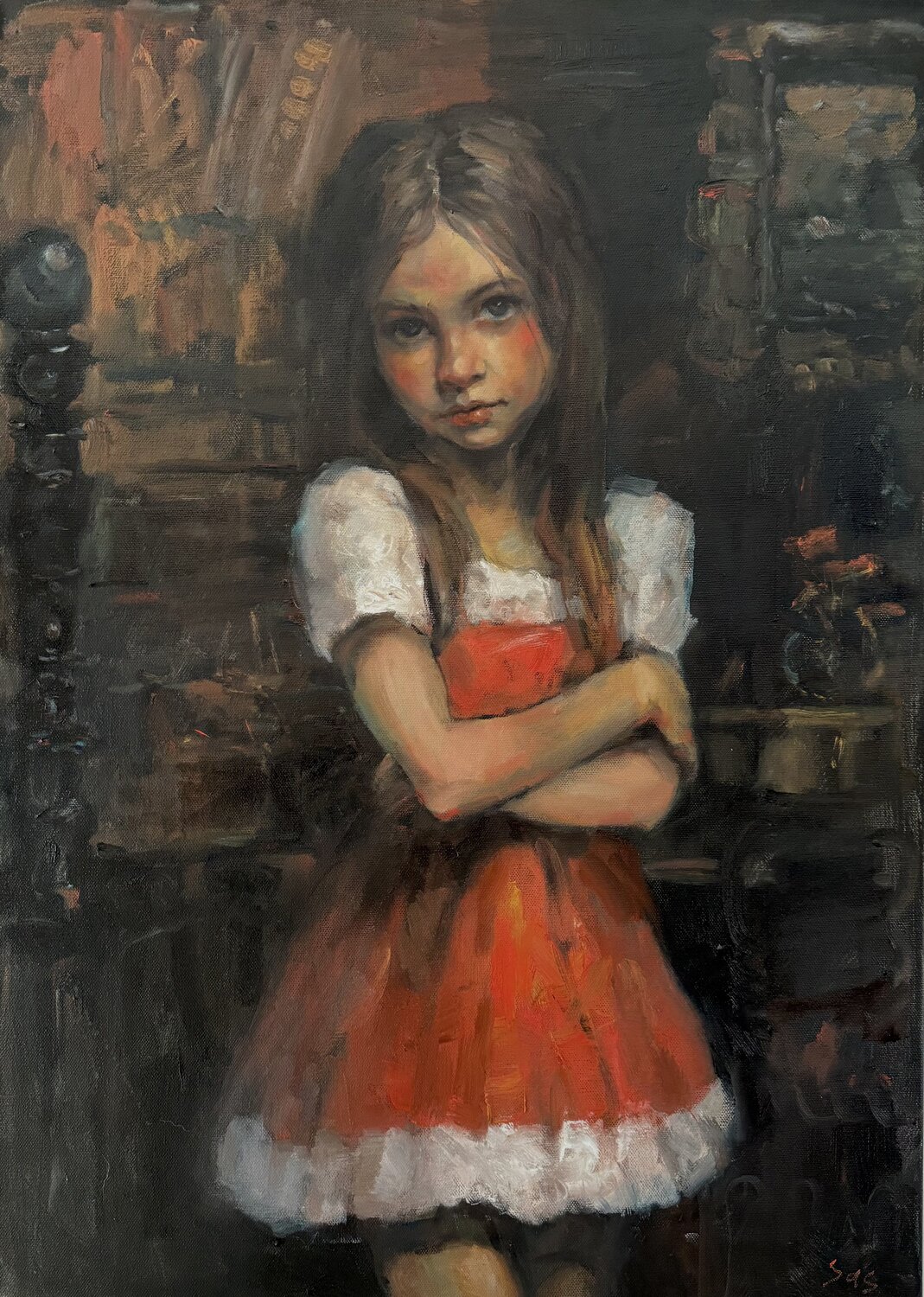 Alice by Liubou Sas (2025) : Painting Oil on Canvas - Singulart