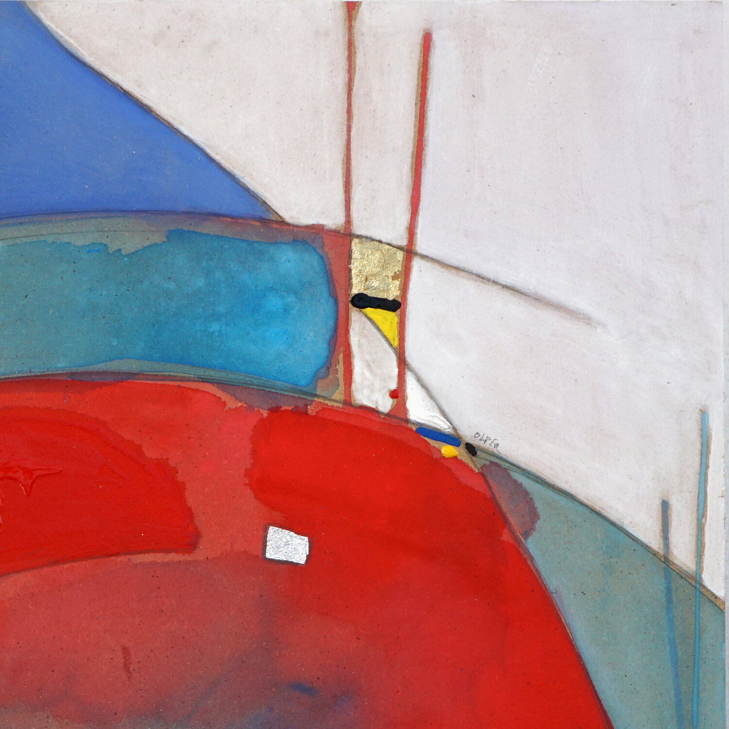 Eruzione by Carlo Olper (2022) : Painting Acrylic, Enamel on Wood ...