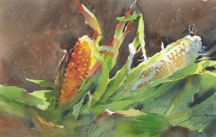 Maize Painting