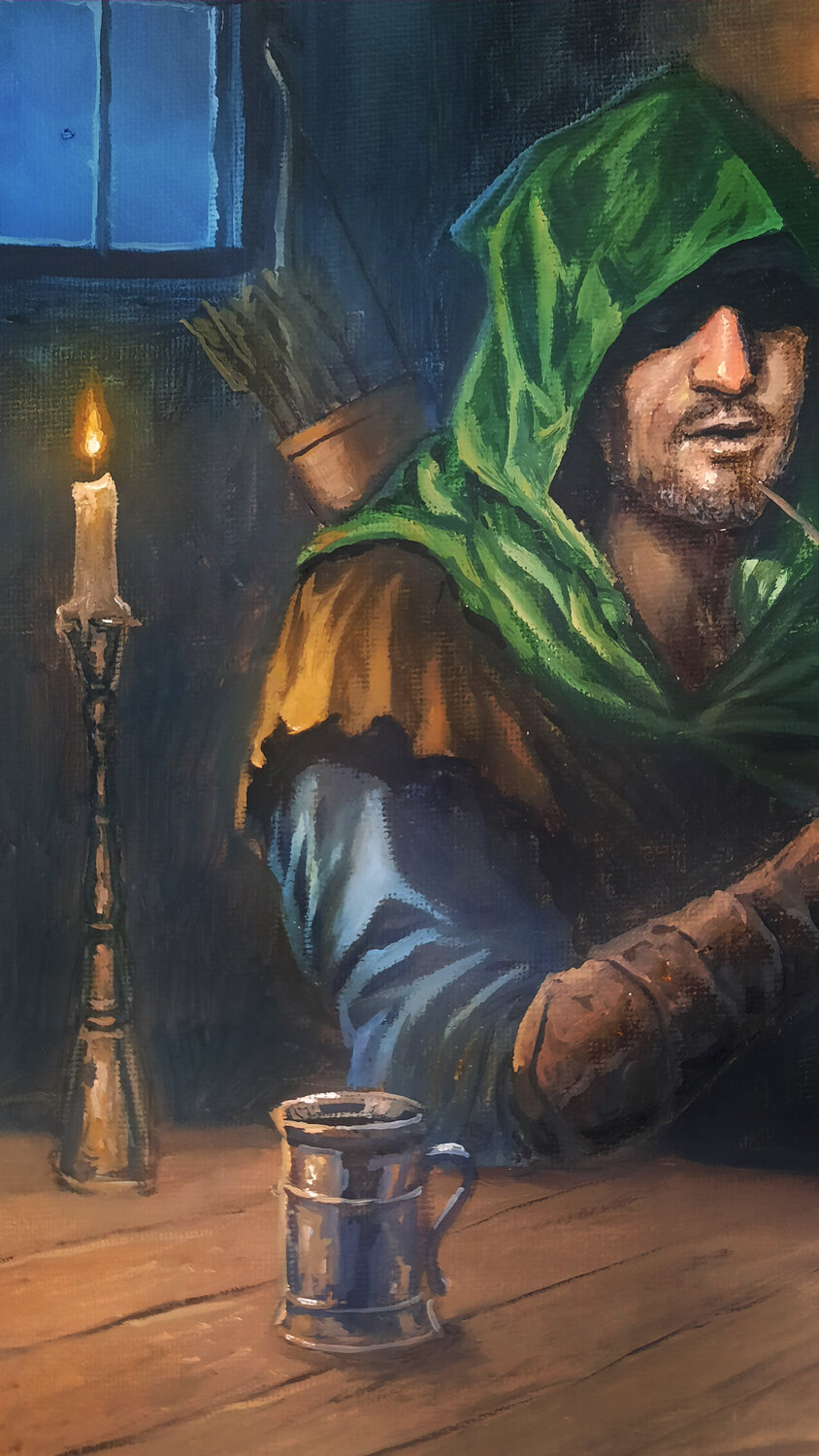 Lord of the rings Strider Aragorn in Prancing Pony Tavern de Dmitry ...