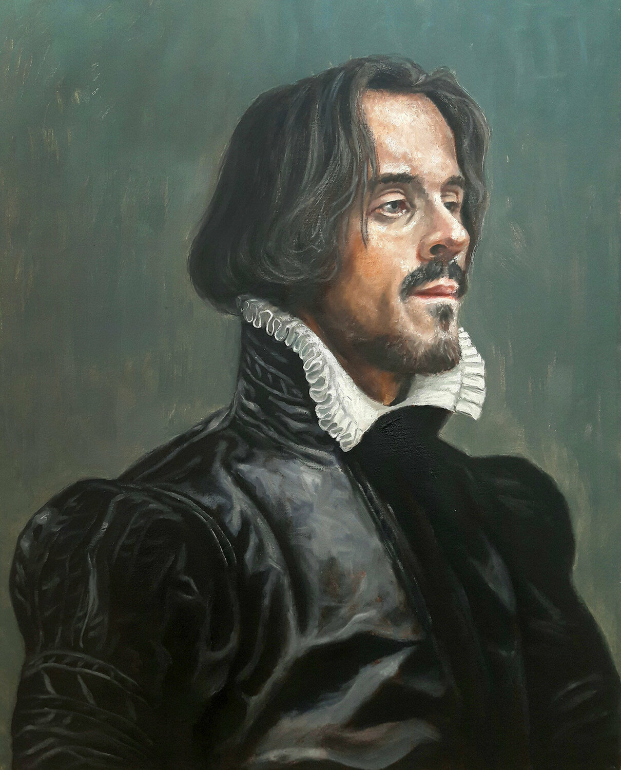 Hendrick Avercamp Portrait by Dmitry Yakhouski (2019) : Painting Oil on Canvas - Singulart