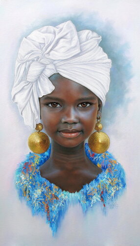 PROSPERITY PORTRAIT #1 by Dora Alis Mera Velasco (2019) : Painting Oil on Canvas - Singulart