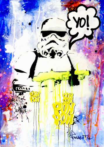 YO! STAR WARS POW TROOPER by Jp Malot (2020) : Work on Paper Acrylic ...