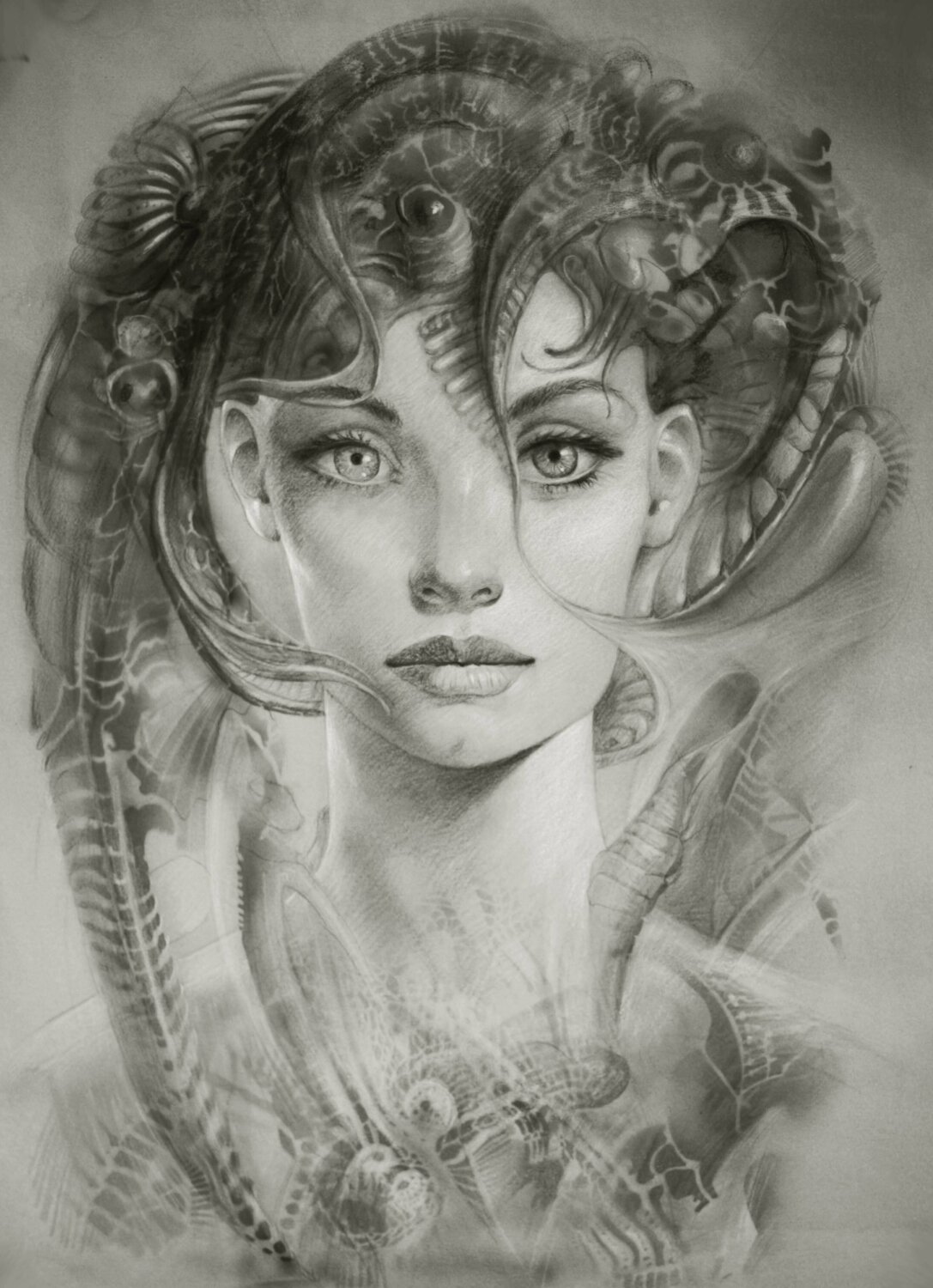 Grace by Gerard Di Maccio (2020) : Work on Paper Pencil, Pen on Paper ...