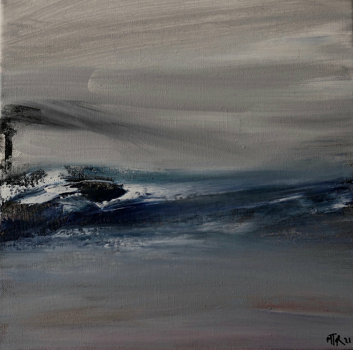 Vision fugitive by Marie T. Roche (2021) : Painting Oil, India Ink on ...