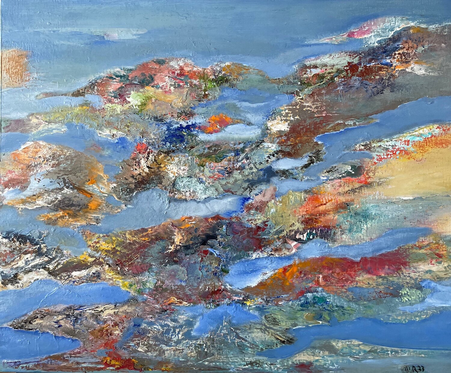 Escapade 3 de Marie T. Roche (2023) : Peinture Huile, Encre de Chine ...