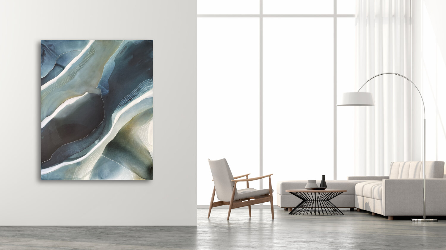 Como by Dinah Wakefield (2022) : Painting Acrylic, Pastel on Canvas ...