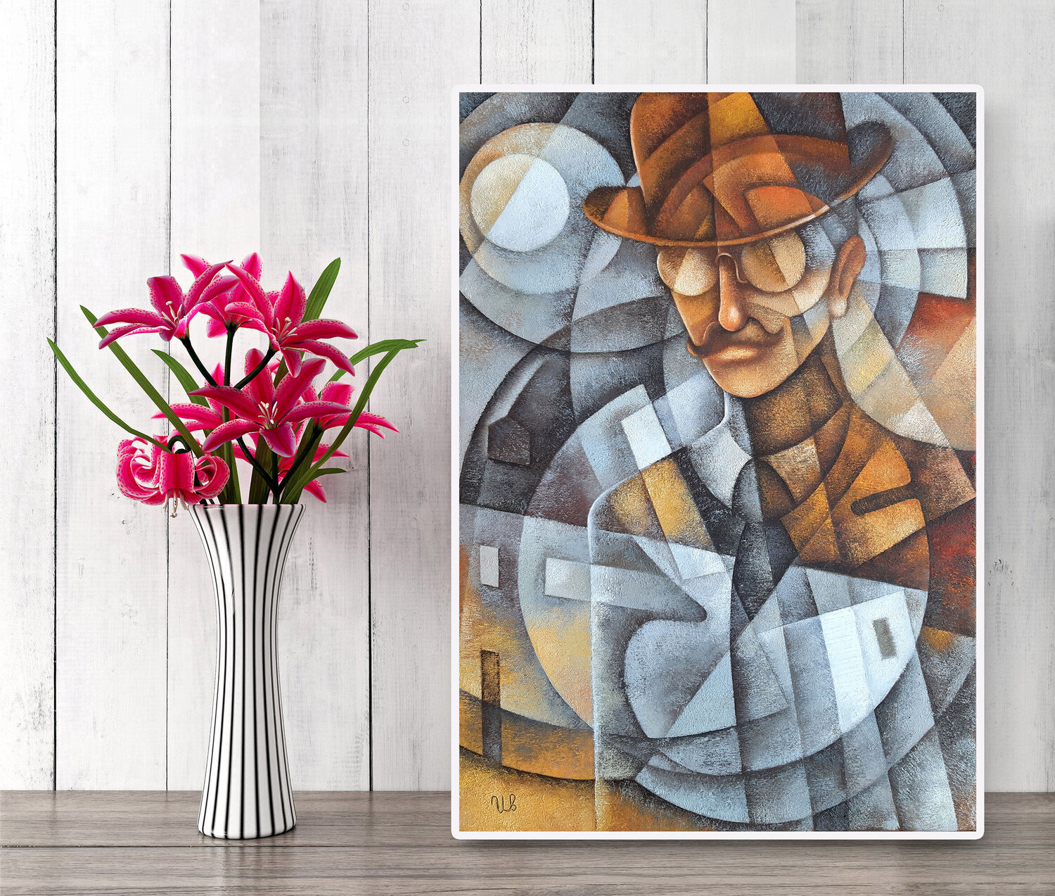 The Sacred Geometry of Chance von Eugene Ivanov (2024): Malerei Öl auf ...