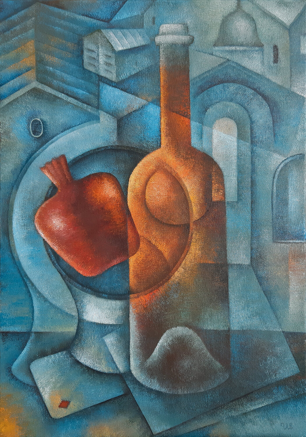 Blue Still Life by Eugene Ivanov (2022) : Painting Oil on Canvas - SINGULART