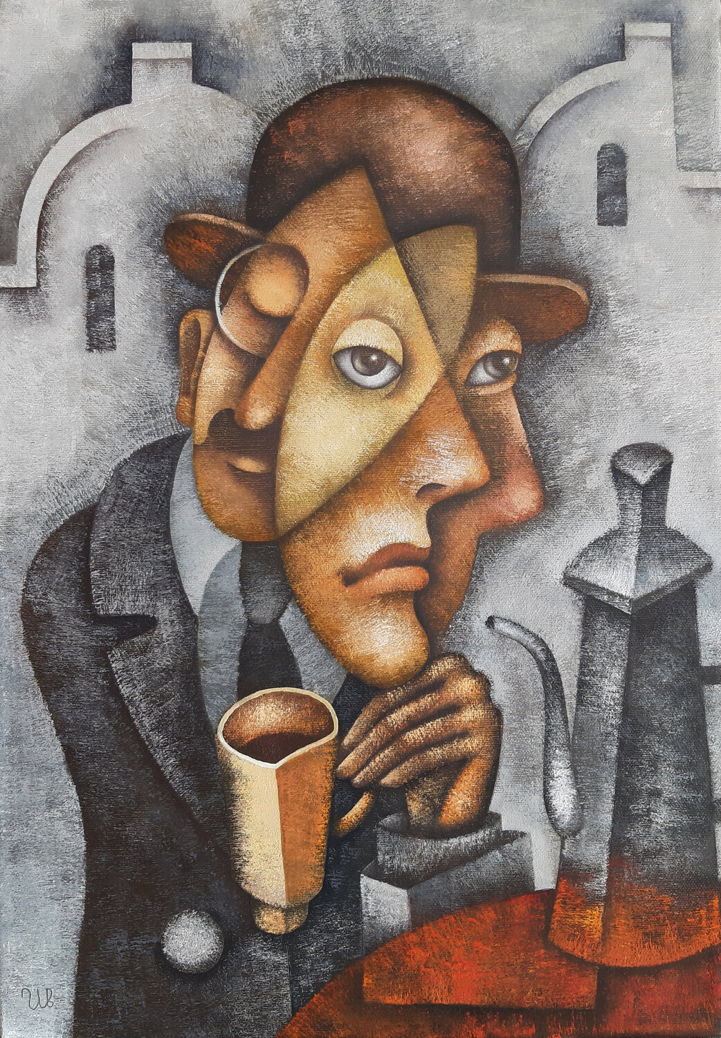 Cup of Coffee de Eugene Ivanov (2023) : Peinture Huile sur Toile - SINGULART