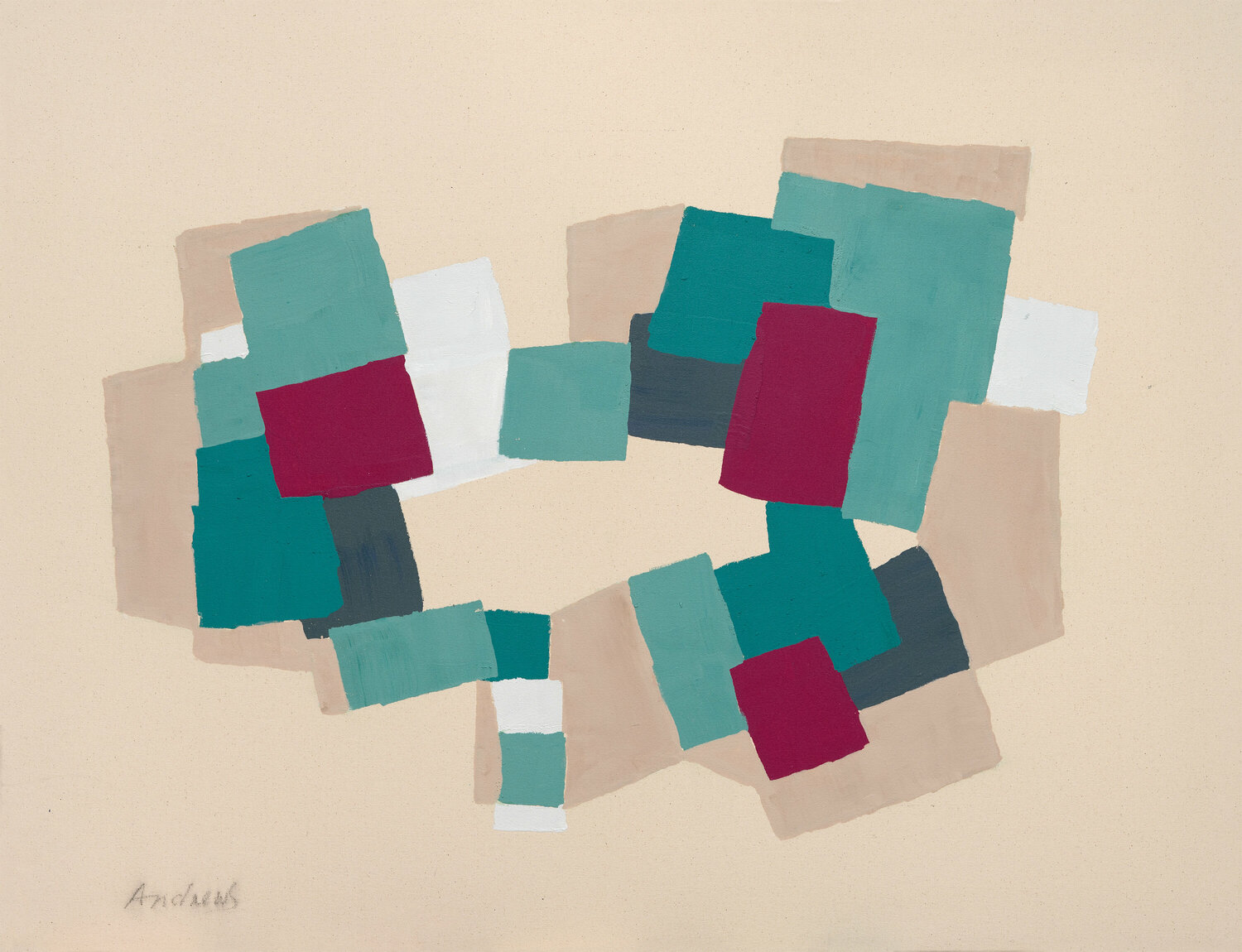 Painting Blocks X by Annabel Andrews (2020) : Painting Acrylic on ...