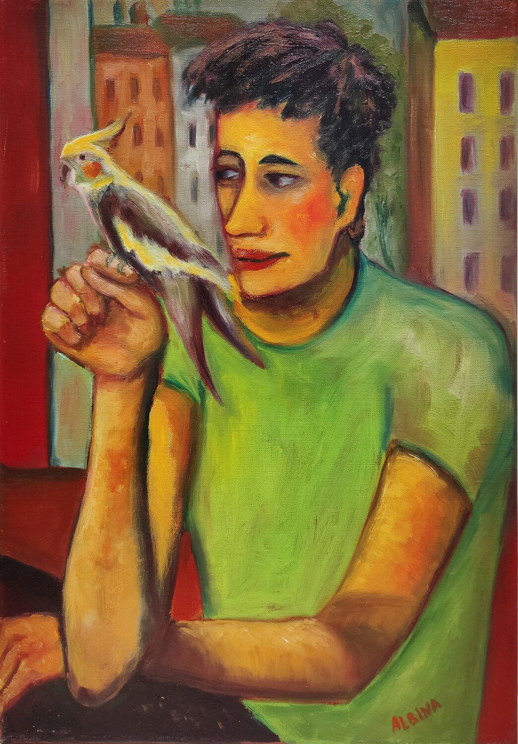 Tamed von Albina Urbanek (2017): Malerei Öl auf Leinwand - Singulart