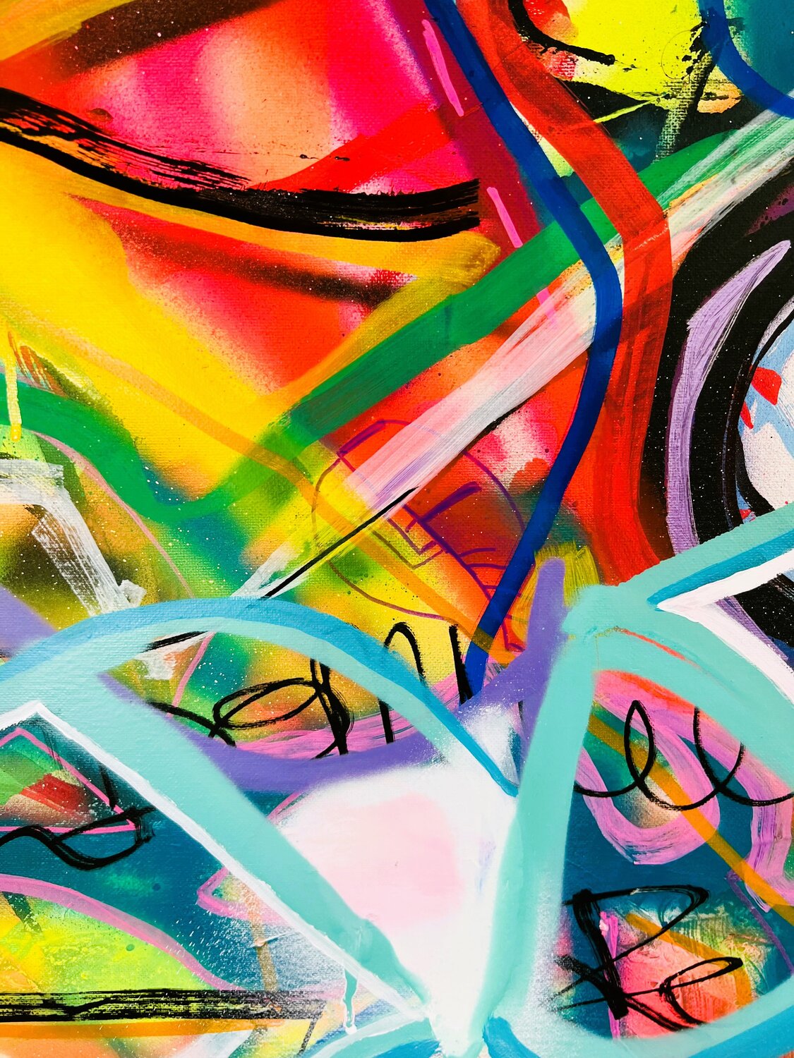 graff expressionniste libre by Muriel Deumié (2022) : Painting Acrylic ...