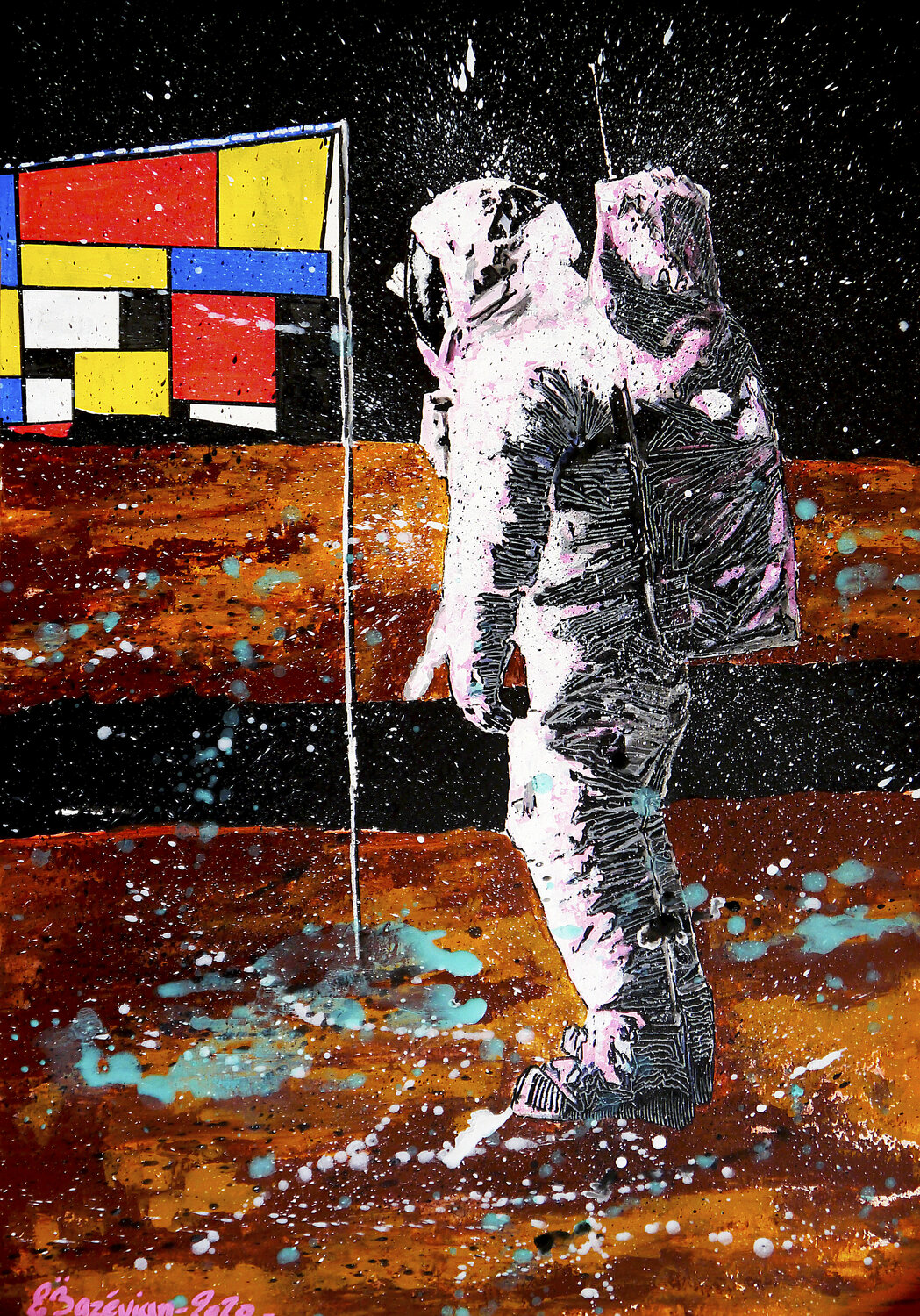 Apollo Mondrian 2020 Space History Moon / Geschichte Mondrian by ...